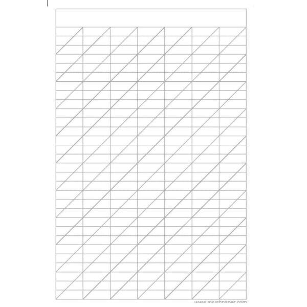 Diagonal grid papers